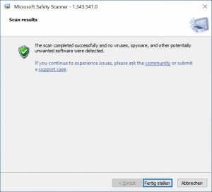 Microsoft Safety Scanner (MSERT): Malware entfernen | Anreiter.at